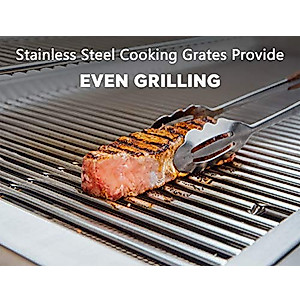 Uniflasy Cooking Grid Grates for Charbroil 463420508, 463420509, 463420511, 463436213, 463436214, 463436215, 463440109, 463441312, 463441514, Thermos 461442114, 16 7/8" Stainless Steel Grill Grates