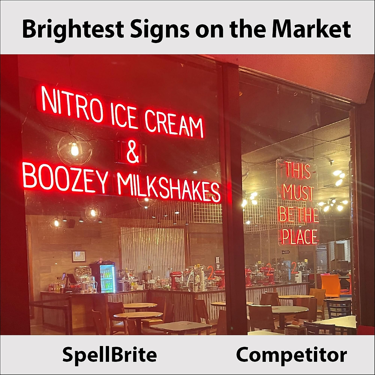 SpellBrite PINBALL Sign for Businesses | Entertainment-Related Signs with Neon Look, Green LED Light | 24.4" x 6.3"
