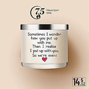 Gifts for Men Women - Anniversary Birthday Gifts for Him Her, Boyfriend Girlfriend Gifts Ideas, I Love You Gifts for Wife Husband, Lavender Scented Candle