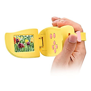 Children Camera, 2 Inch Color Screen HD Children Digital Camera Kids Birthday Gift Camera, Cute Kids Camera with Anti Lost Rope, USB Charging Camera for Girls Boys Birthday Gifts(Yellow)