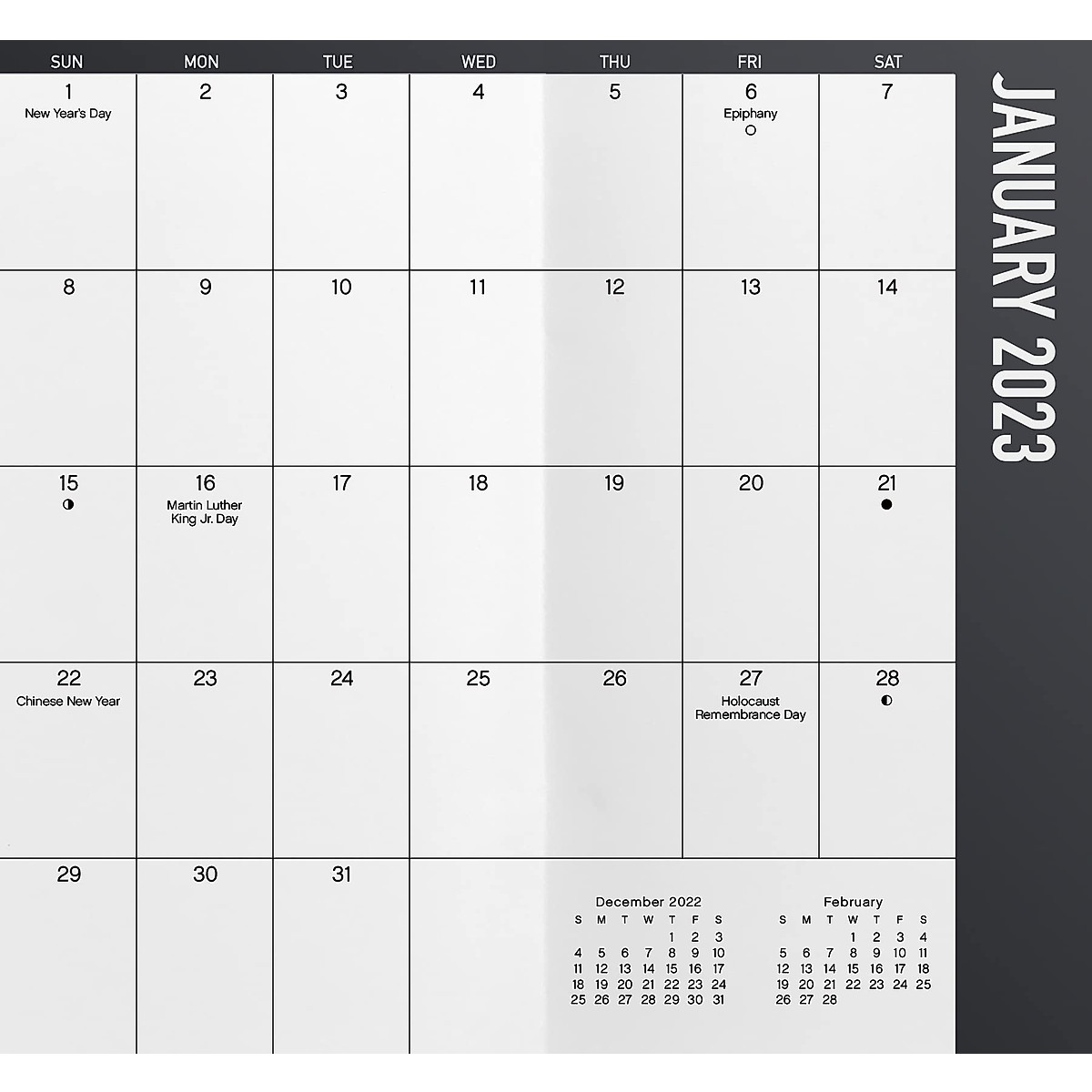 2023-2024 Classic Black Pocket Planner