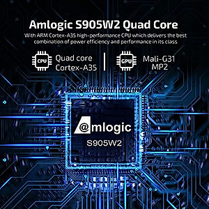 Android 11.0 TV Box,X98Q Amlogic S905W2 Quad Core X96Q Upgraded RAM 2GB ROM 16GB Dual WiFi 2.4G/5.8G 4K 6K AV1 Home Smart Media Player Android TV Box Set top Box