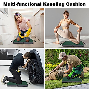 WITSTEP Garden Kneeling Pad, Extra Thick Memory Foam Kneeling Pad Foldable Outdoor Gardening Kneeler Pads with Snap Handle, Lightweight Kneeling Cushion Pads for Gardening,Work,Yoga,Bath