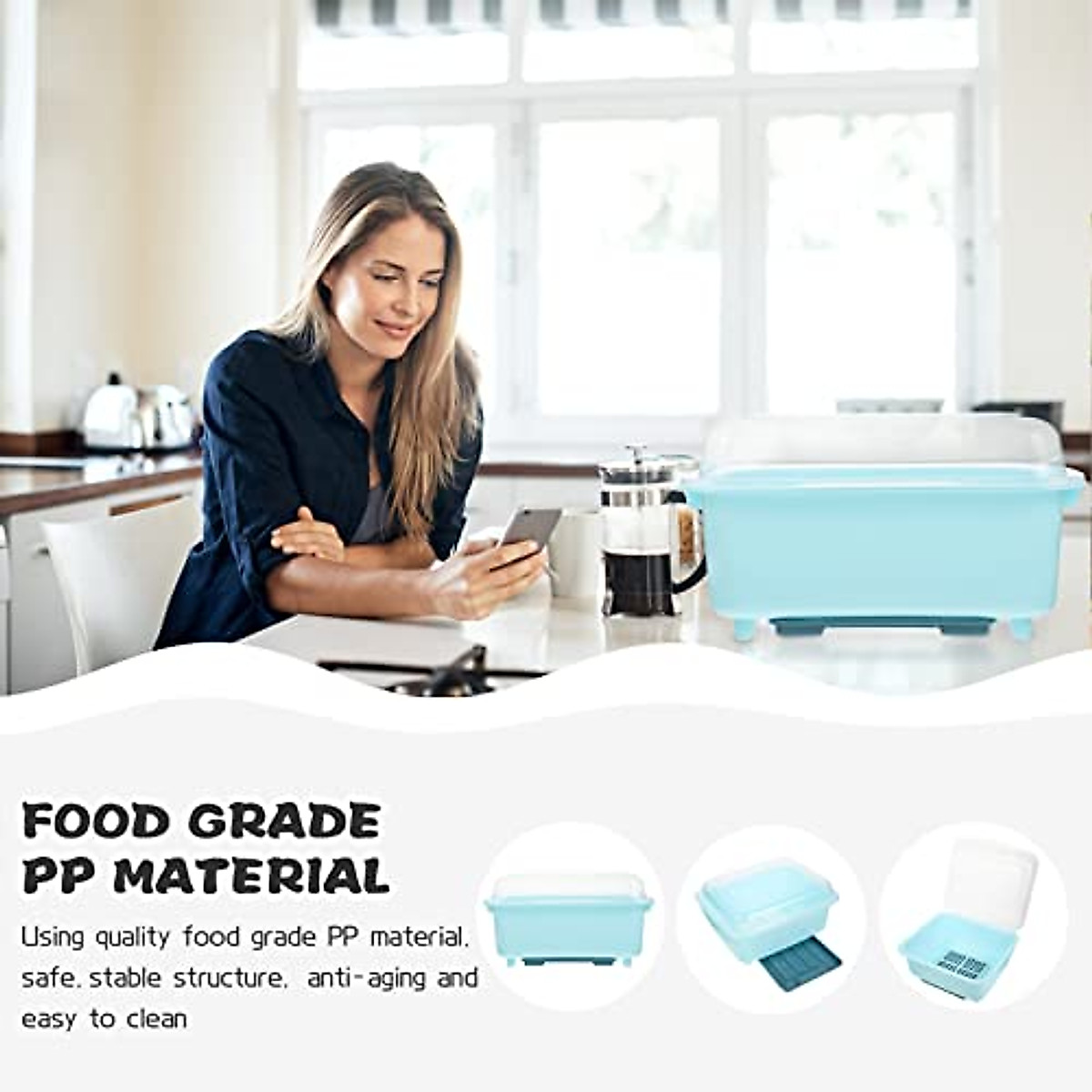 Cabilock Bottles Bottles 2pcs Bottle Drying bottle stand bottle dryer holder feeding bottle drying rack Rack with Anti- Small Dish Drying Rack Small Dish Drying Rack