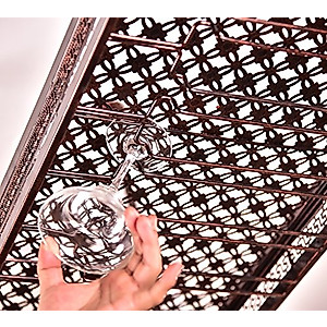 Stylish Simplicity Wine Rack/Hanging Wine Glass Stand/Creative Home Bar/Wine Rack, PIBM, Brown, 120 * 40cm