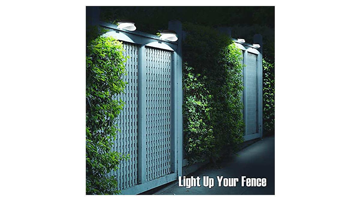 SOLPEX Solar Gutter Lights - 6 Pack, 9 LED Outdoor