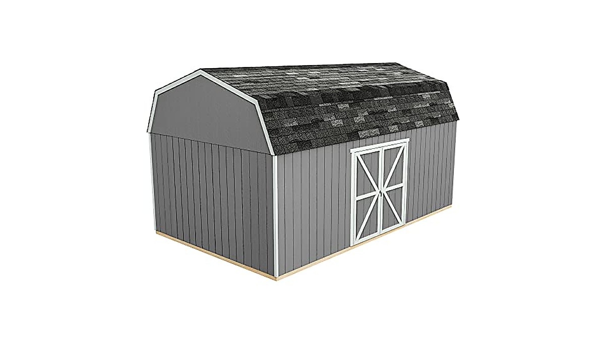 Handy Home 12x20 Wooden Storage Shed for DIY Assembly
