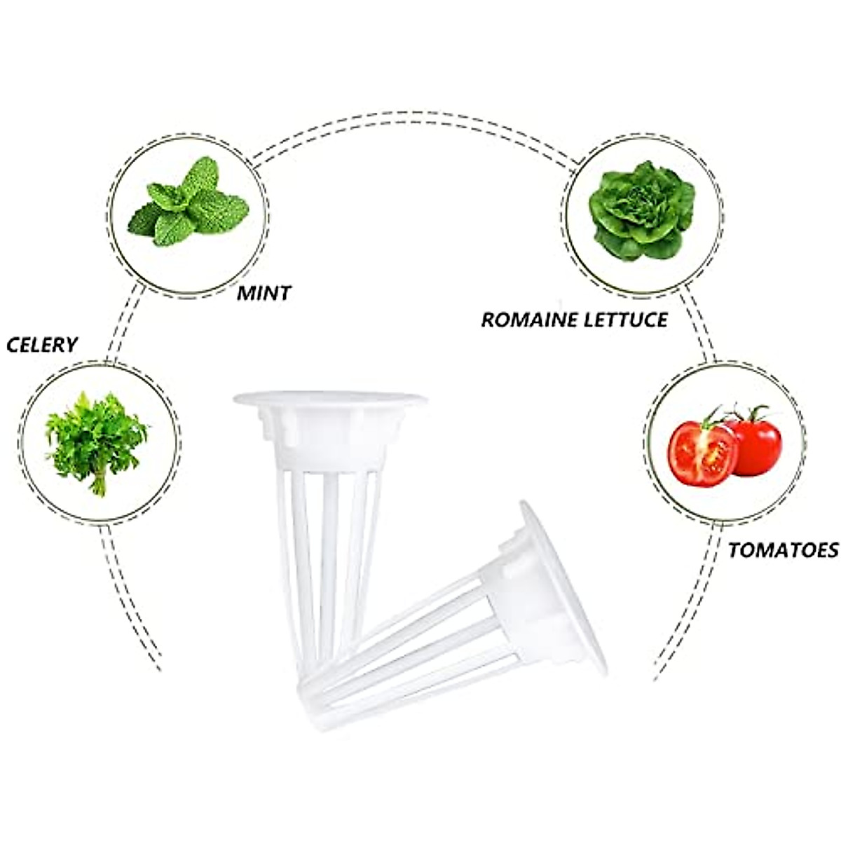 yeshine 50PCS Grow Baskets Plant Pod Replacement for Hydroponic Growing System Seed Pods Baskets for Indoor Herb Garden