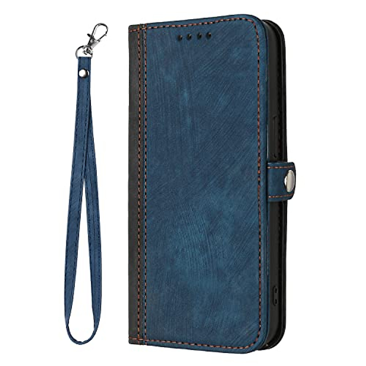JLHYYXH Case for Sony Xperia 1 III, Credit Card Slot Wallet Case Magnetic Kickstand Special Stitching Shockproof Flip Cover Case for Sony Xperia 1 III-Royal Blue