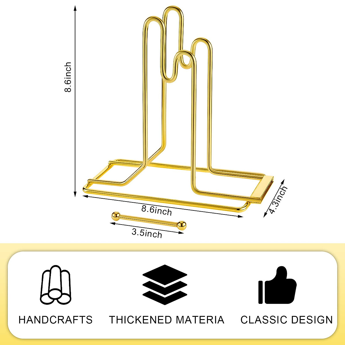 3 Pieces Raffle Ticket Dispenser Brass Ticket Roll Dispenser Raffle Drum for Single Double Roll, Lotteries, Sweepstakes, Charity Auctions, Trade Shows