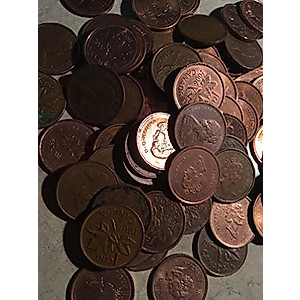 Roll Canadian Cents Canada Pennies 50 Coins Set 1940's to Present Great for Collectors