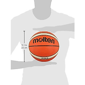 Molten Unisex Adult Basketball Ball BGR5-OI Basketball Balls - Orange/Ivory, 5