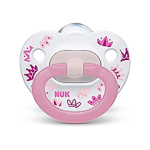 NUK Orthodontic Pacifiers, Girl, Multi, 18-36 Month (Pack of 2)