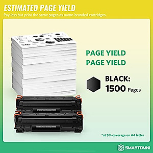 S SMARTOMNI Compatible 83A CF283A Toner Cartridge Replacement for HP 83A CF283A use for HP Laserjet pro MFP M127fw M127fn M125nw M201dw M201n M225dn M225dw M125a Printer 1500 Pages Black 2 Packs