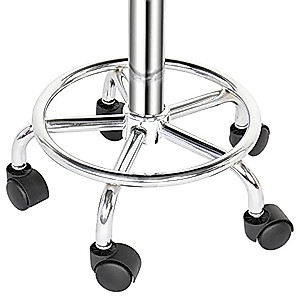 FRITHJILL Bar Stool,Rolling Hydraulic Ergonomic Saddle Seat Salon Barber Chair Saddle Stool Pedicure/Manicure Nail Technician Massage Stool | Black