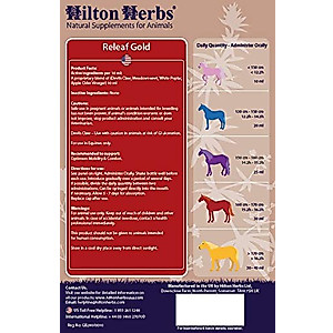 Hilton Herbs Releaf Gold Herbal Mobility Supplement for Horses, 2.1pt Bottle