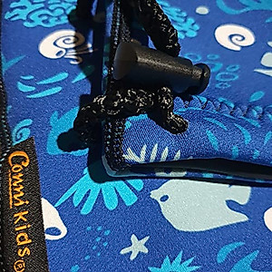 Conni Kids Containment Swim Short Underwear | Trunks Easy Pull Up Kids Incontinence | Washable Swim Diaper for Potty Training, Ocean Blue, Size 6-8