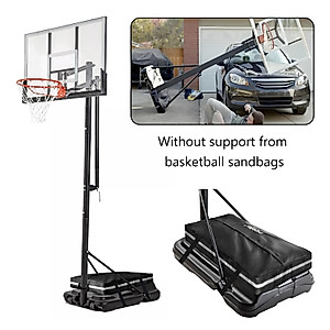 Jajahu Portable Weather-Resistant Heavy Basketball Sandbag- Basketball Hoop Replacement Parts -Basketball Hoop Anchor Weight Can Withstand of Over 300 Ibs (A)