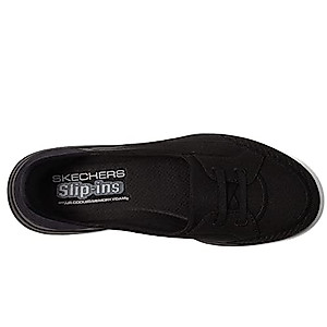 Skechers Women's Boat Shoe, Black/Black, 8