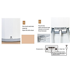 Countertop Dishwasher, 4L Portable Automatic 360° Omni Mini Dishwasher, USB Rechargeable Tea Cup Washing Machine with Internal Cup Holder, for Home Office