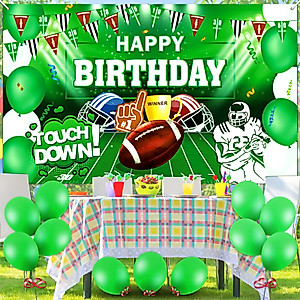Football Birthday Party Decorations Super Football Bowl Game Backdrop Banner Football Background Backdrop Football Theme Birthday Party Supplies Touchdown Banner Football Birthday Party Decor