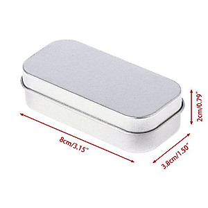 XISAOK Portable Metal Lip Small Storage Box Case Organizer for Money Coin Candy Keys