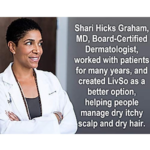 LivSo Moisturizing Shampoo - Dermatologist Created - Moisturizes Hair & Scalp - Naturally Derived - Fresh Feel Product - A Little Bit of LivSo Goes a Long Way