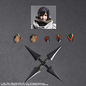 Square Enix Final Fantasy VII Remake Intergrade: Yuffie Play Arts Kai Action Figure W 4.57" x D 2.64" x H 10.08"
