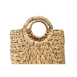 Bloomingville Handwoven Beige Seagrass Round Handles (Set of 2 Sizes) Basket, Natural