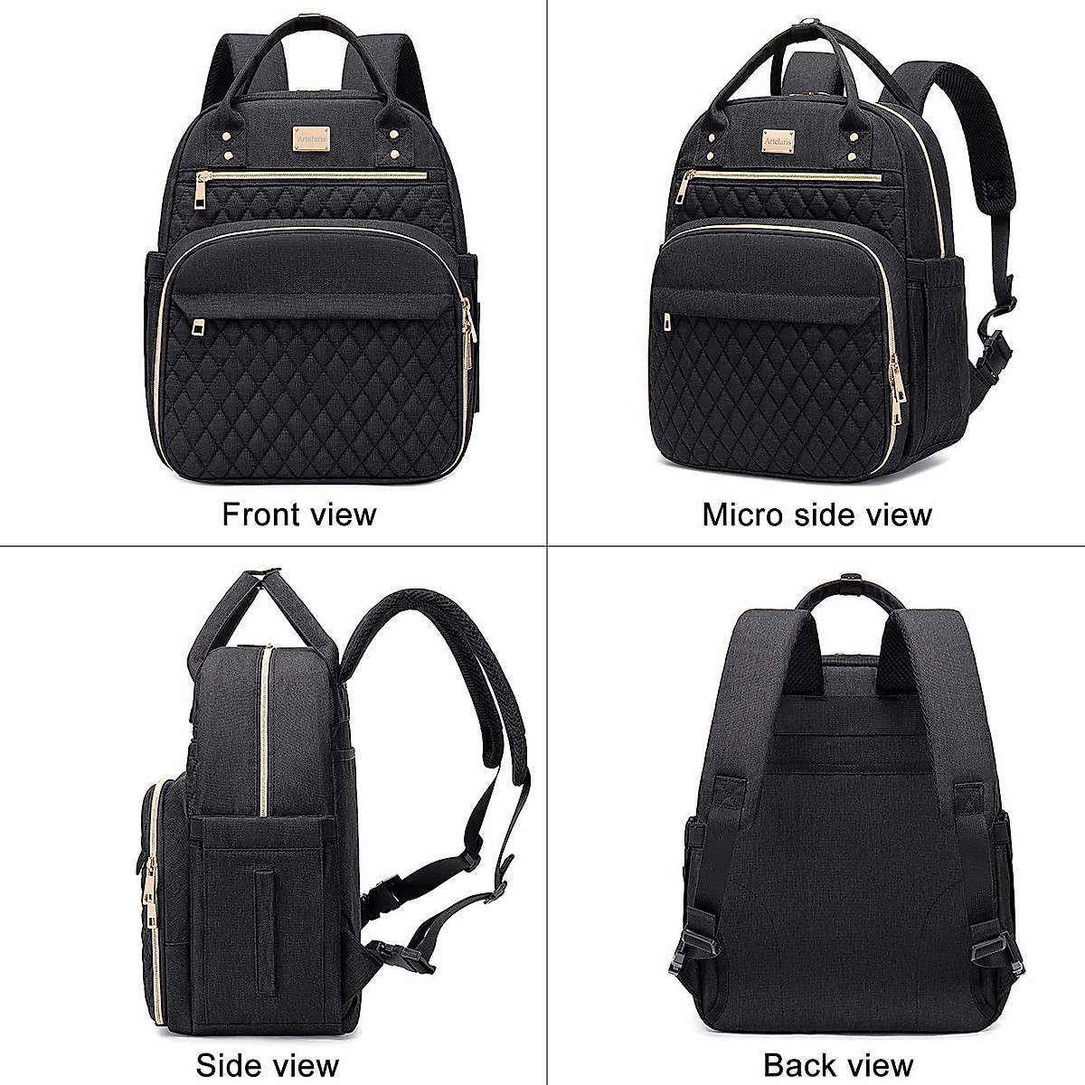 Artelaris Lunch Backpack for Women, Lunch Box Insulated Backpack, Cooler Backpack with Hidden Strap Design, Multipurpose Lunch Backpack, Daypack for Work Picnic Hiking School Beach