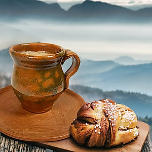 Chocolate Antigua, Handmade Hot Chocolate Drink Powder, Mayan Cacao, Hand Carved with All Natural Ingredients for a Perfect Taza - From San Juan del Obispo, Antigua Guatemala, Brown, 16 Ounces