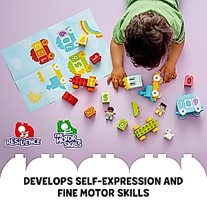 LEGO DUPLO My First Number Train - Learn to Count 10954 Building Toy; Introduce Boy and Girl Toddlers Age 2,3,4,5 Year Old to Numbers and Counting; New 2021 (23 Pieces)
