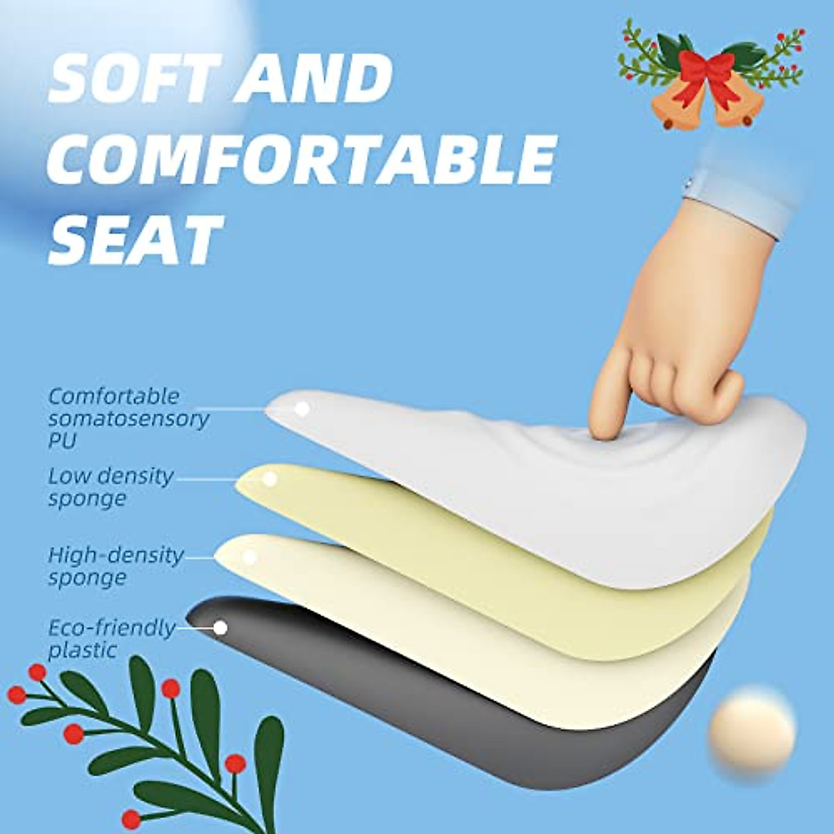 XJD Baby Balance Bikes Bicycle Baby Toys for 1 Year Old Boy Girl 10 Month -24 Months Toddler Bike Infant No Pedal 4 Wheels First Bike or Birthday Gift Children Walker (Blue Yellow, Upgrade)