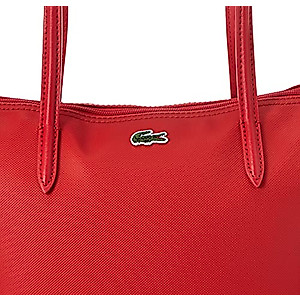 Lacoste Women's L.12.12 Small Tote Bag Shoulder Handbag, High Risk Red, One Size