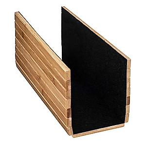 Generic Bamboo Sofa Arm Tray Table Flexible/Foldable Multi-use Non-Slip Surface Great for Drinks Phone Tech Snacks and Remote Control