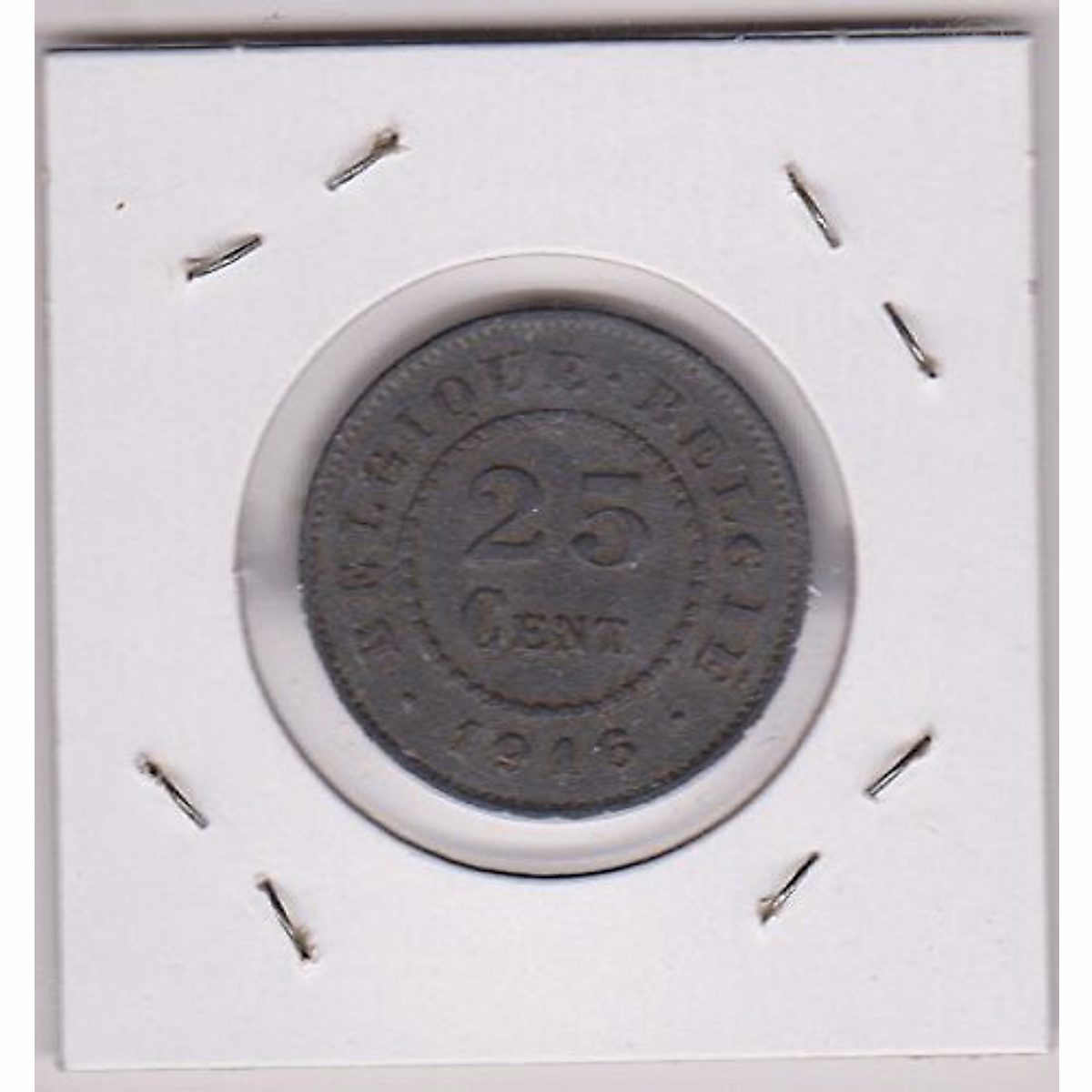 1916 Belgium Pattern Quarter Extremely Fine Details