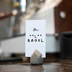 watchget Place Card Holder, Concrete Table Number Holders Small Size Table Card Holder Menu Stands for Home Cafe Shop Wedding Party, 10Pcs