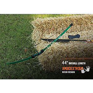 Bear Archery Goblin Bow Set for Youth, Recommended Ages 4-7, Ambidextrous, Continuous Draw Weight Up to 15-18 lb., Continuous Draw Length Up to 22-24-inches