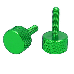 Aexit Computer PC Cleaning & Repair Graphics Card Knurled Head Thumb Screws Green Computer Screws M3x12mm 10pcs