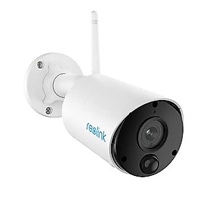 Reolink Wireless Security Camera Outdoor, 1080P HD, Rechargeable Battery-Powered, 2.4GHz WiFi, Night Vision, 2-Way Talk, Works with Alexa, Local SD Storage, Set up in Minutes, No Hub Needed– Argus Eco