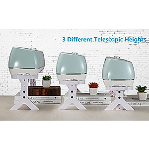 AOOIIN Adjustable Stand for Cricut Maker and Explore Air Series, Extra Legs Stand for Cricut Riser with Vinyl Roll Holder Rod for Cricut Accessories, Space Expansion and Organizer for Cricut Machine