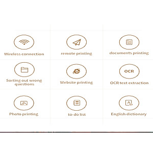 A4 Mobile Thermal Printer, Portable Rechargeable Tattoo Thermal Printer, Travel Bluetooth Inkless Printer for Office Home School