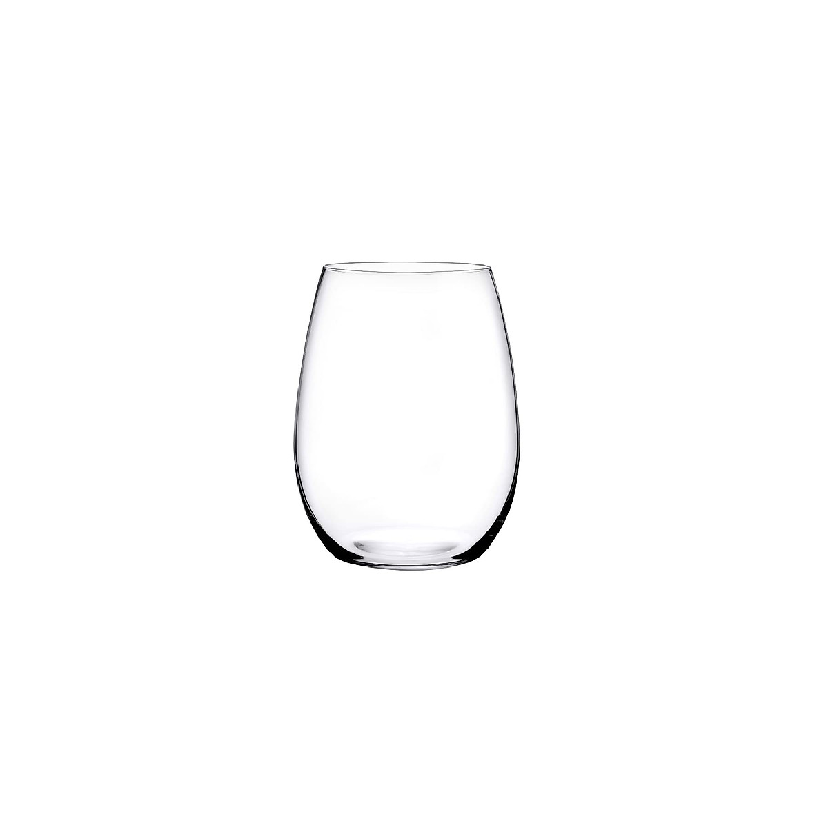 NUDE Pure Set of 4, White Wine Stemless Glasses 13.25 oz, |Smooth Rim|, Clear Glass Wine Tumbler, Ideal for Cocktails & Perfect for Homes & Bars