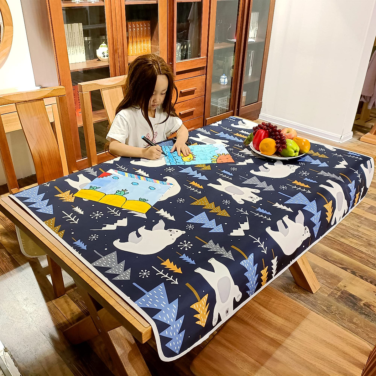 Baby Splat Mat High Chair Mat for Floor ， Large Splat Mat for Kids Arts and Crafts