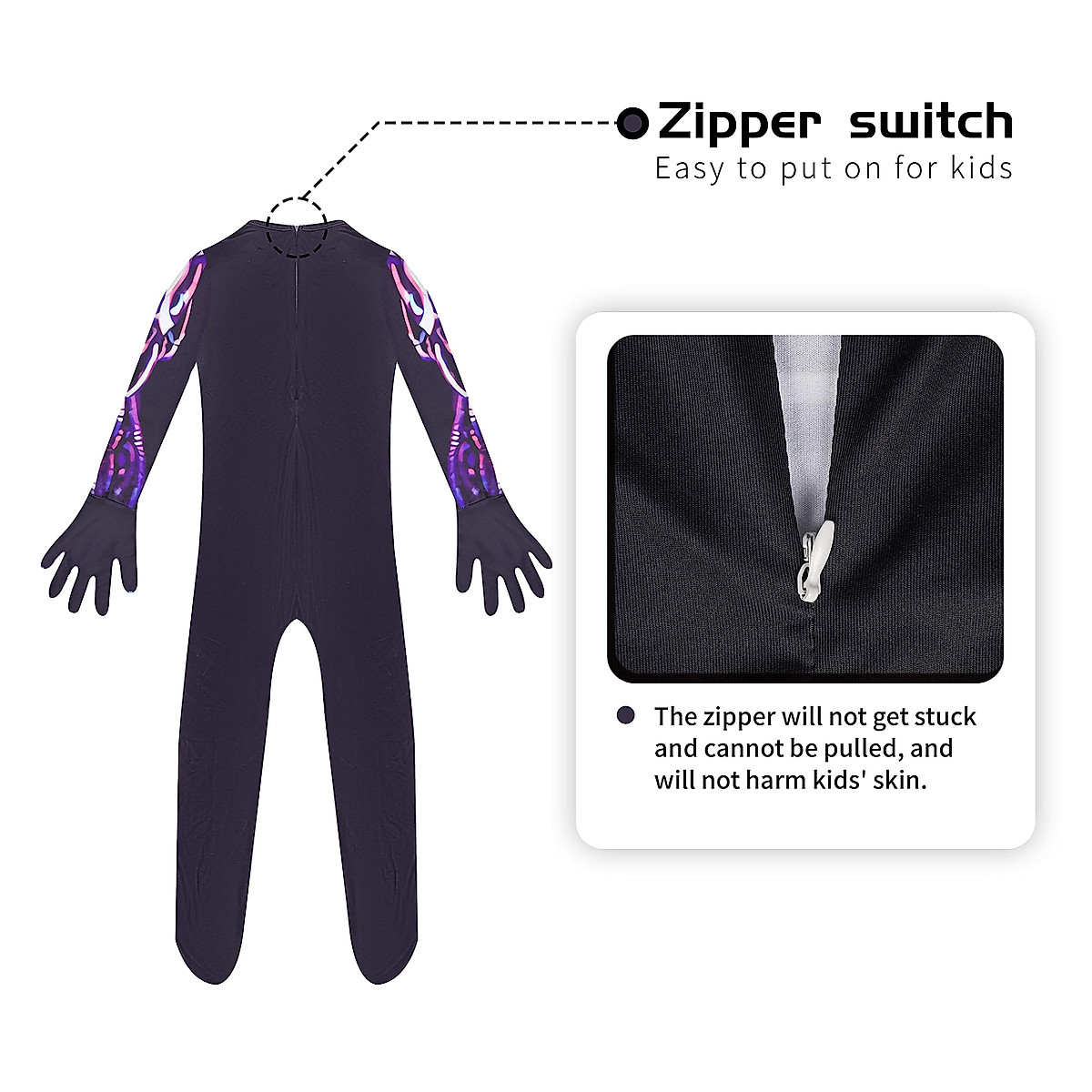 Brigcalki Five Ennard Costume For Kids Boys Sister Location Jumpsuit Creepy Halloween Cosplay Party Bodysuit 5-12 Years