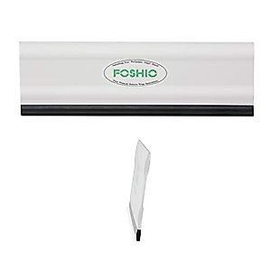 FOSHIO 6 Inch Rubber Squeegee for Kitchens, Glass, Shower and Car Windows, Pack of 3 (White)