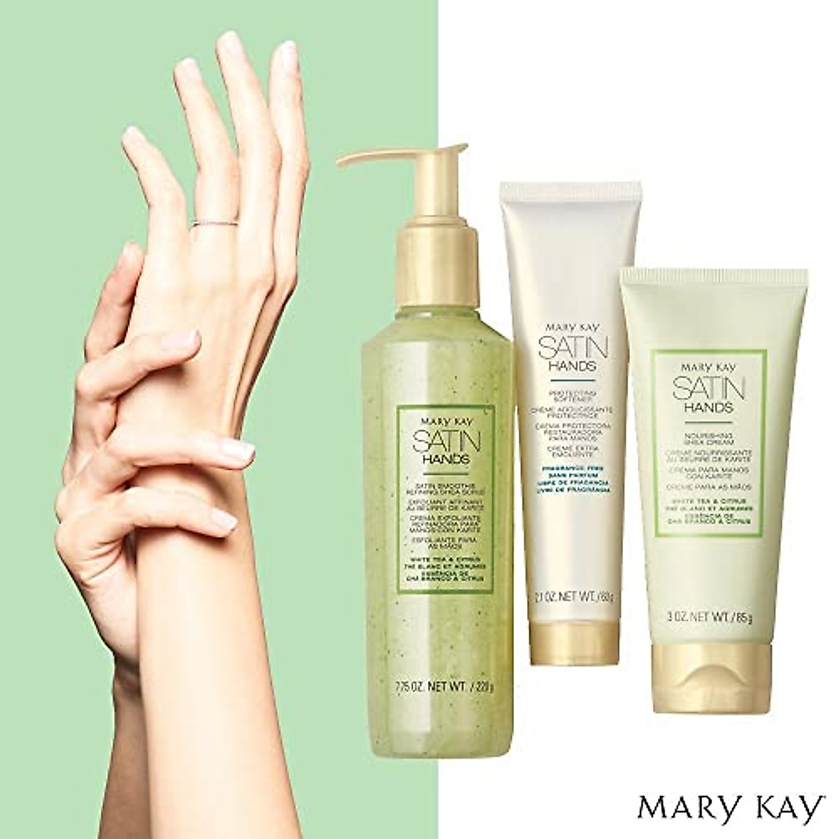 Mary Kay Satin Hands Pampering Set- White Tea & Citrus