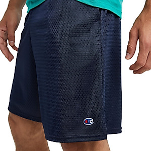 Champion mens 9" Shorts, Mesh Shorts, 9", Mesh Basketball Shorts, Mesh Gym athletic shorts, Navy-407q88, Medium US