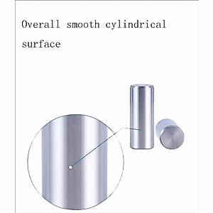 50 Pieces 304 Stainless Steel Cylindrical locating Dowel pin,Diameter 2.5mm; Total Length 25mm.