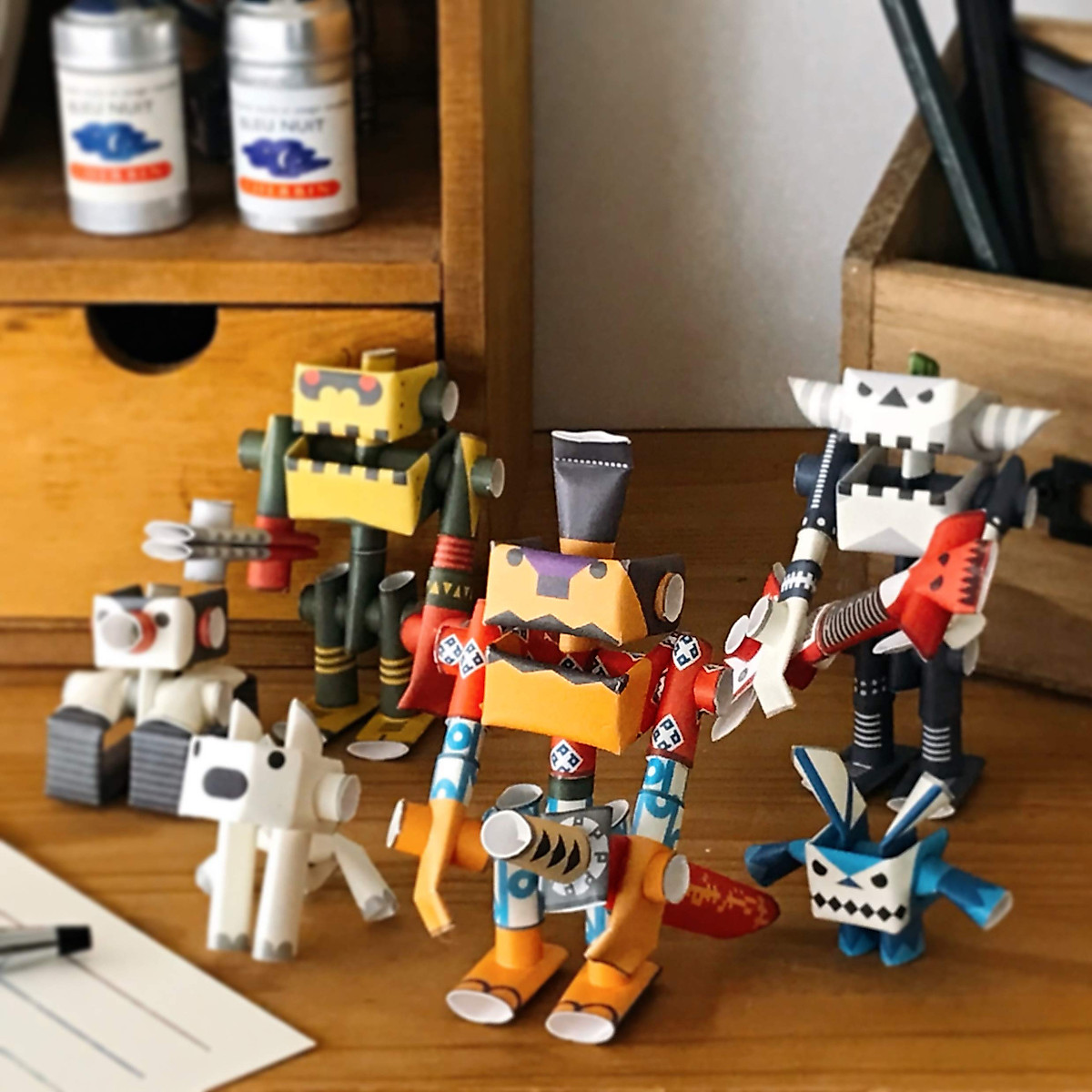 PIPEROID DIY 3D Puzzle Paper Craft Kit Value Pack 3 pcs Set Japanese Arts and Craft Kit for Kids and Adults - Birthday Gift and Party Favor for Origami Paper Craft Enthusiasts